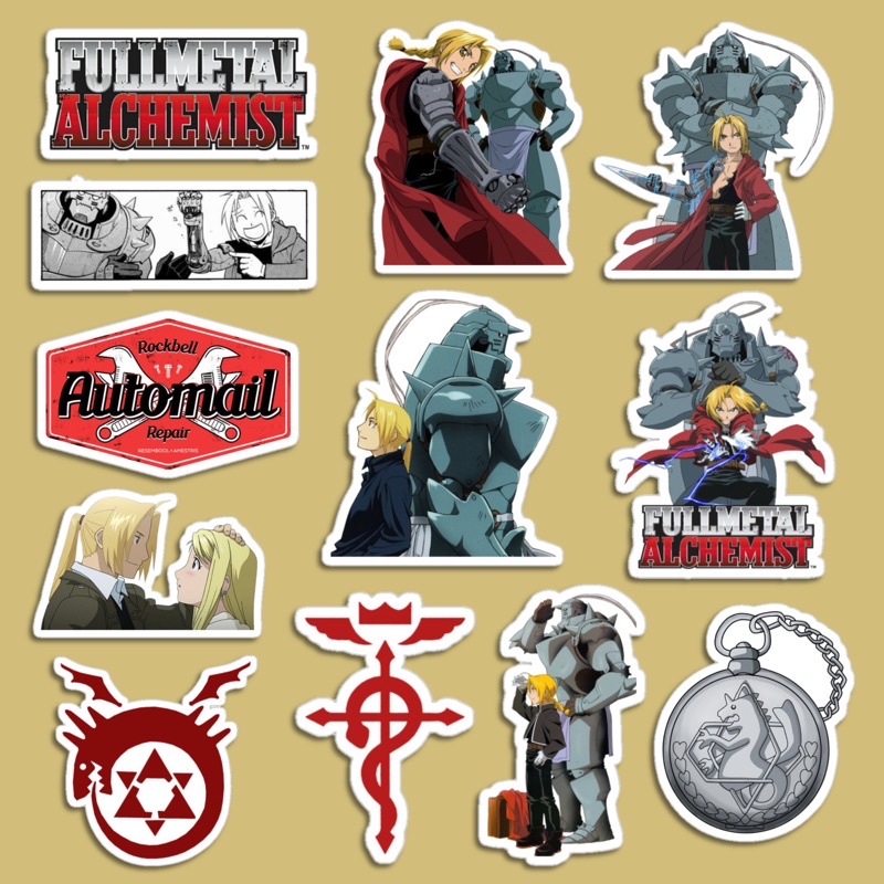 Jual Sticker Anime Fullmetal alchemist Brotherhood Elric brothers ...