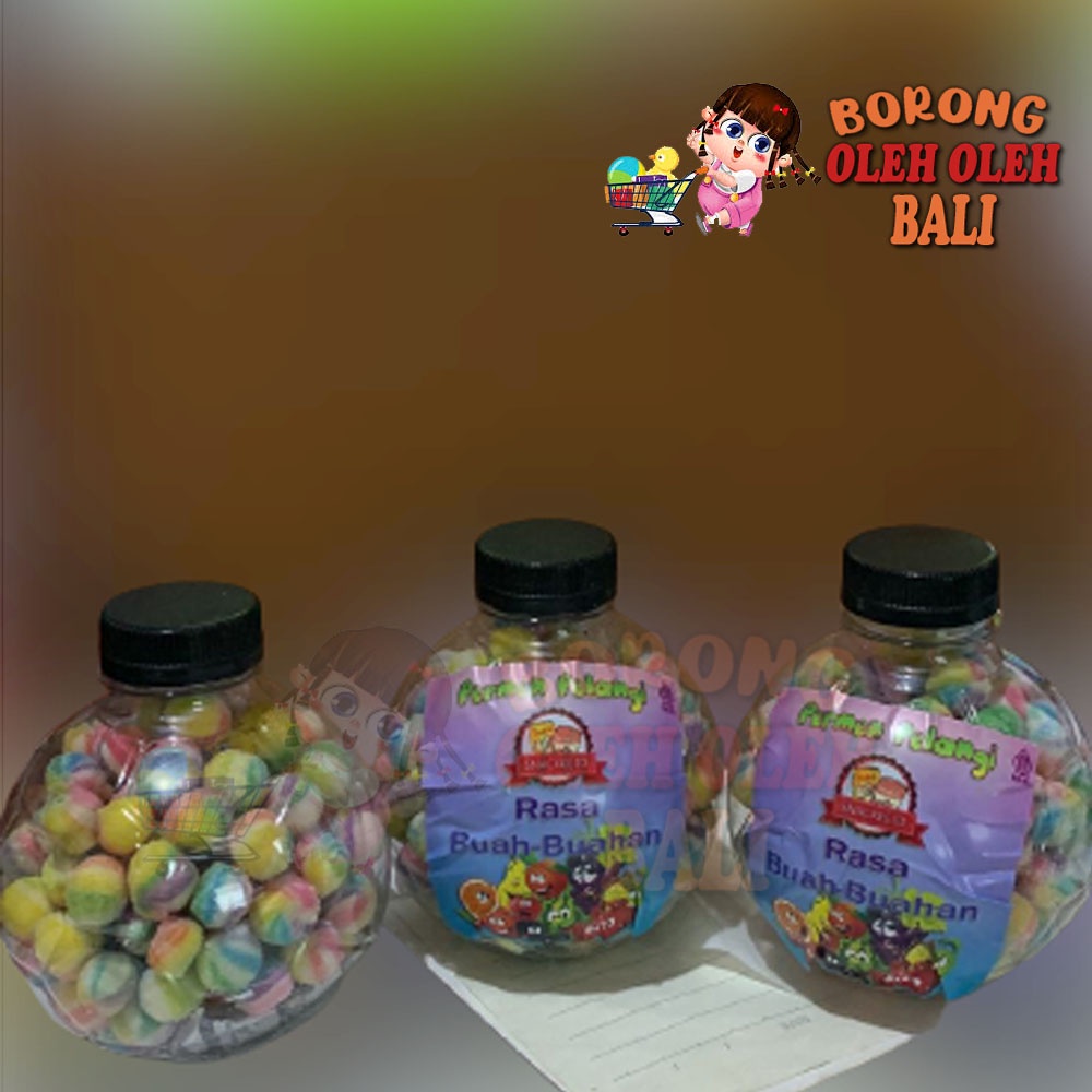 Jual permen buah viral permen buah pelangi fruit candy permen rasa buah ...