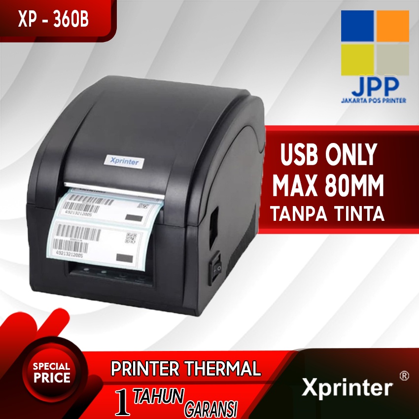 Jual Printer Thermal Label Stiker Barcode XPRINTER XP360B USB / XP-360B USB | Shopee Indonesia