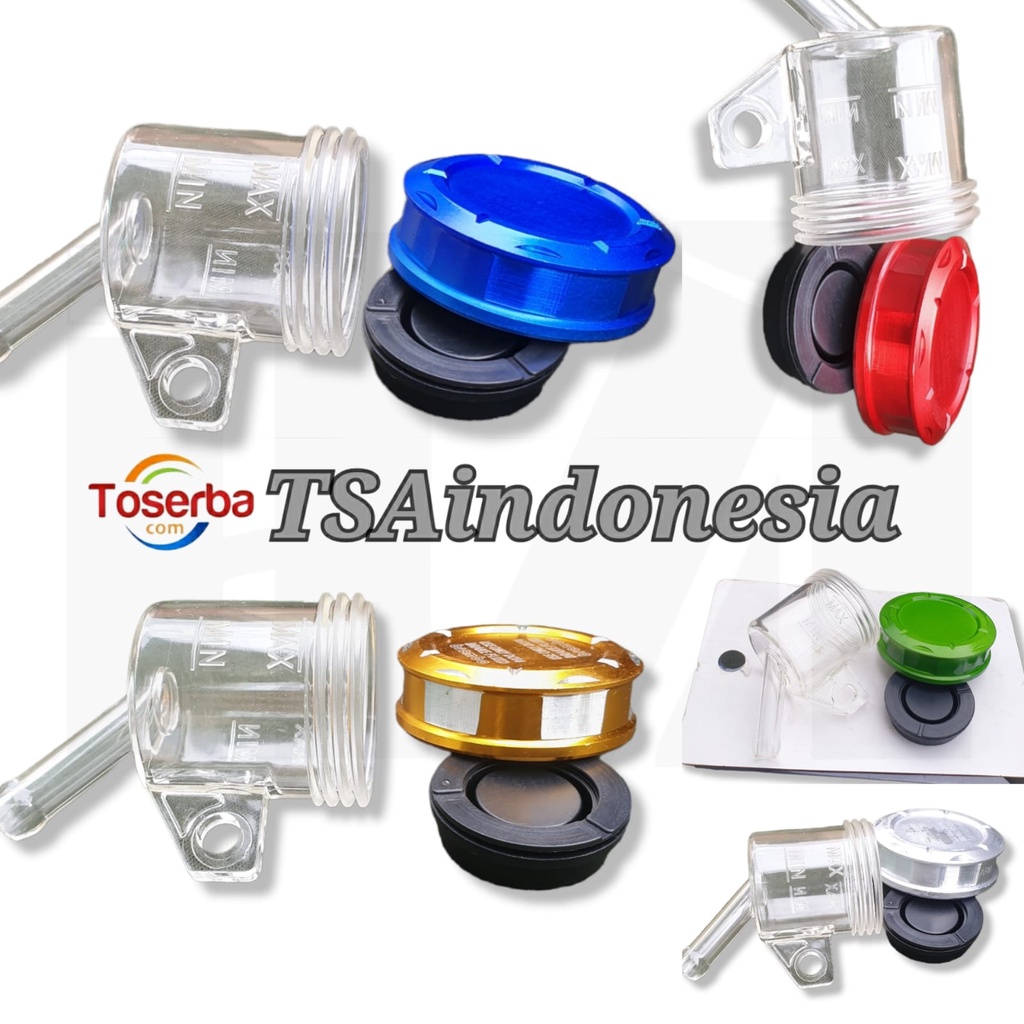 Jual Tabung Minyak Rem CNC Bening Motor Universal Honda /Yamaha / Beat ...