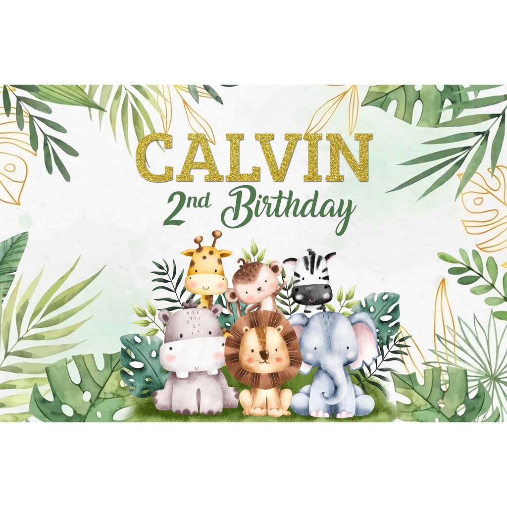 Jual Zoo/Kebun Binatang/Backdrop ulang tahun,Banner, Spanduk custom ...