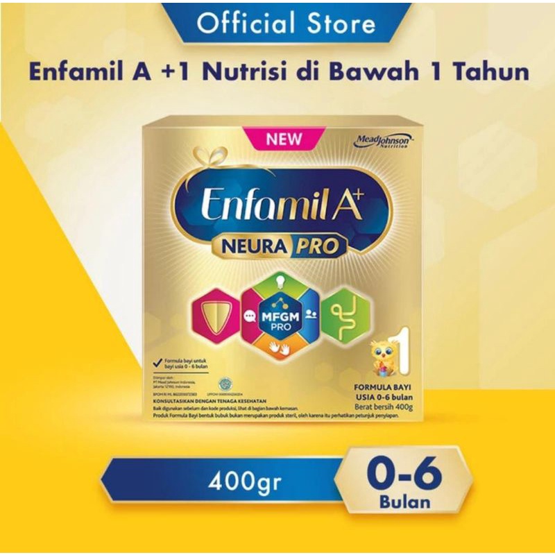 Jual Susu Formula Enfamil A+ Tahap 1 400g | Shopee Indonesia