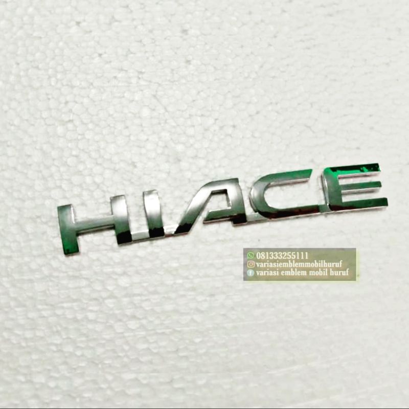 Jual Emblem logo toyota HIACE ukuran original bagasi HIACE | Shopee ...