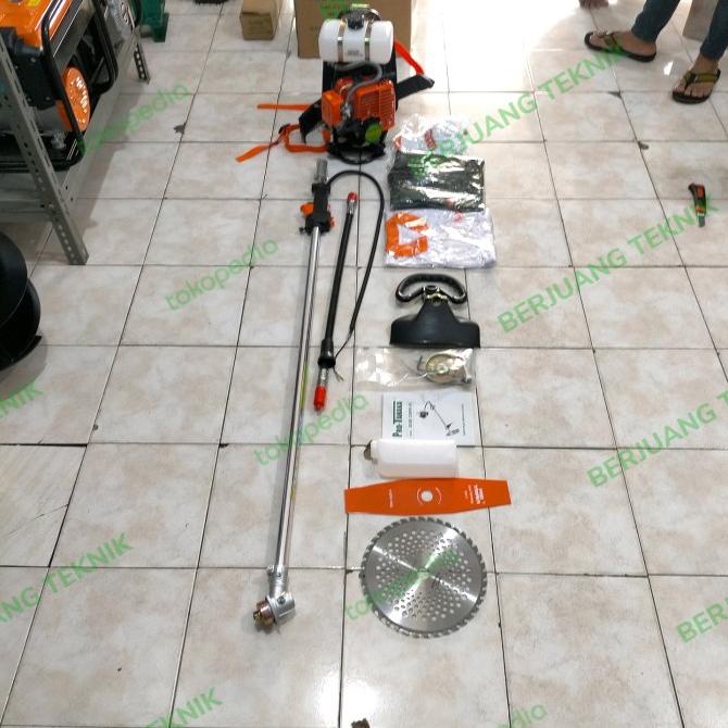 Jual Mesin Potong Rumput Pro Tanaka SUM 338 PE III Komplit 2 Mata Pisau ...