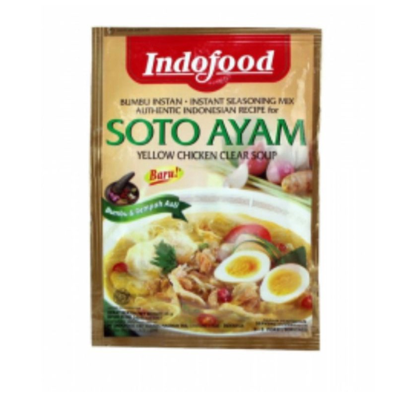 Jual ( SATUAN ) INDOFOOD bumbu racik special soto ayam 45gr isi 1 ...