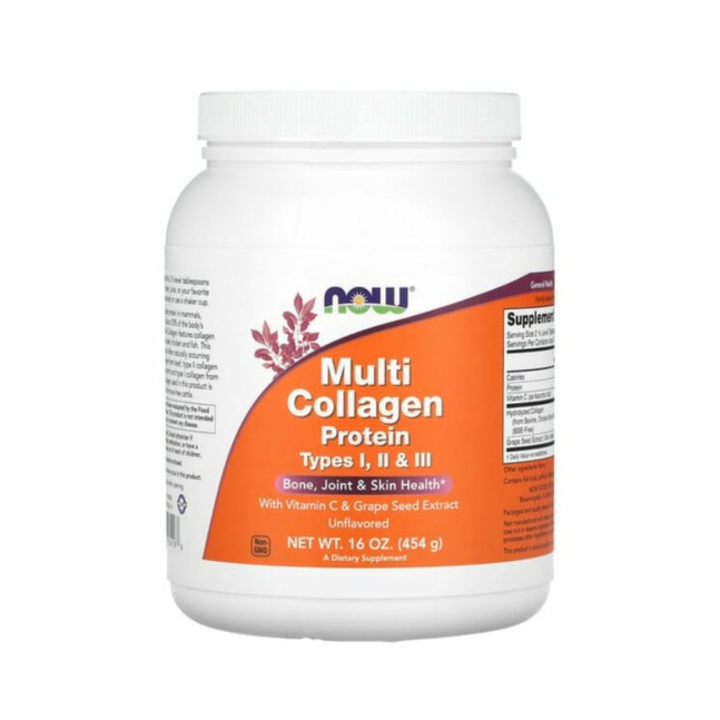 Jual Now Foods Multi Collagen Protein Type I II & III Unflavored 16oz ...