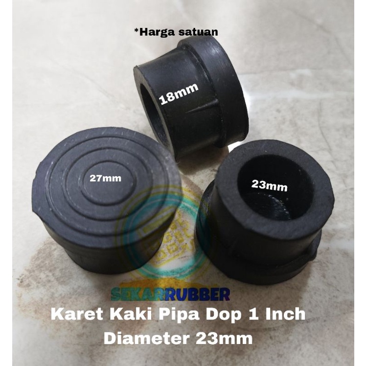 Jual Karet Pipa DOP 1 Inch Diameter 23mm Tutup Kaki Kursi Meja Rak Besi ...