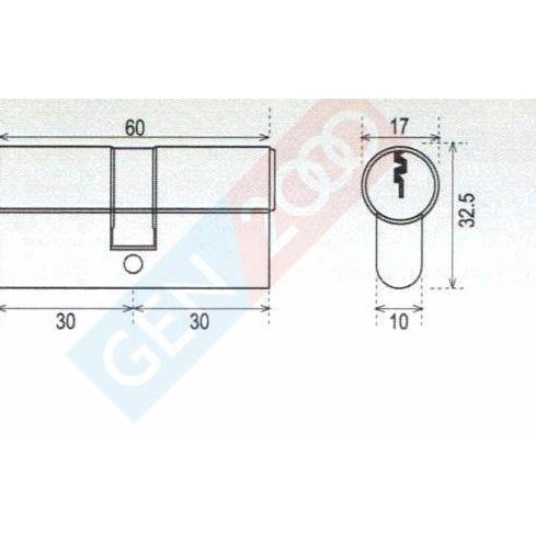 Jual Silinder Kunci Pintu Dorma Cylinder DC PC-91 DL 60 MM Cylinder Lock | Shopee Indonesia