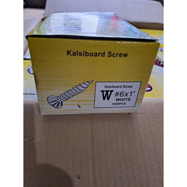Jual 1000 pcs sekrup kalsiboard grc merk W ukuran 6x3/4 dan ukuran 6x1 ...