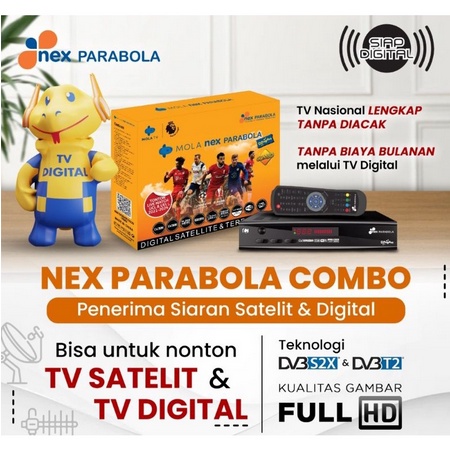 Jual Receiver parabola nex parabola combo merah combo kuning | Shopee ...