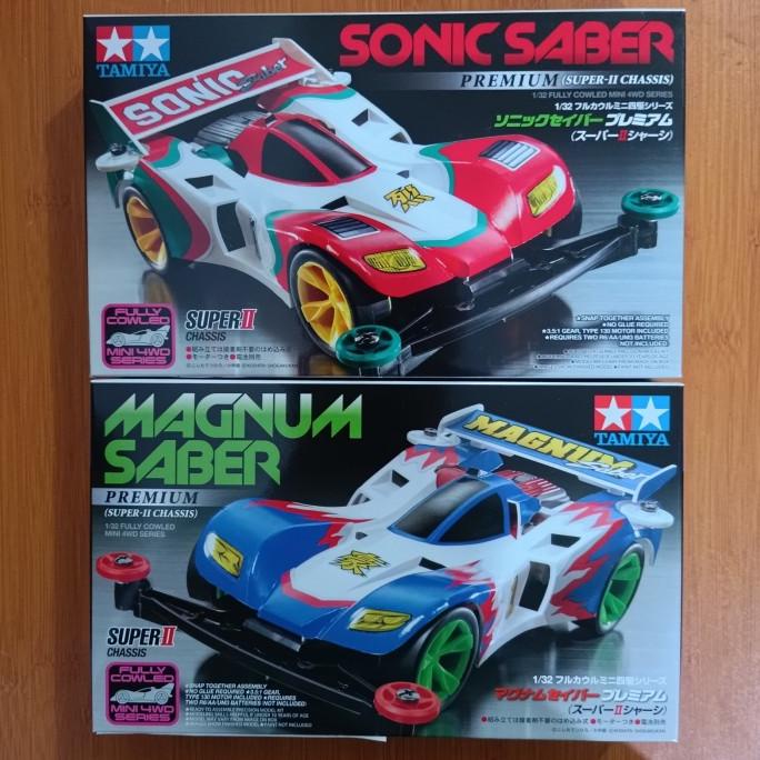 Jual PAKET TAMIYA SONIC SABER & MAGNUM SABER SUPER II CHASSIS ORIGINAL ...