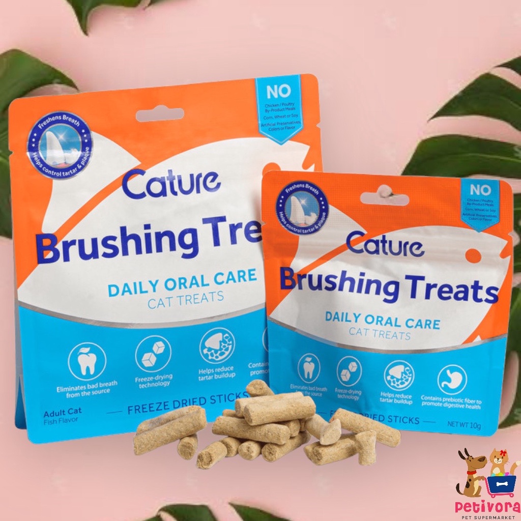 Jual Cature - Oral Care Freeze Dried Treats - Fish Sticks | Shopee ...