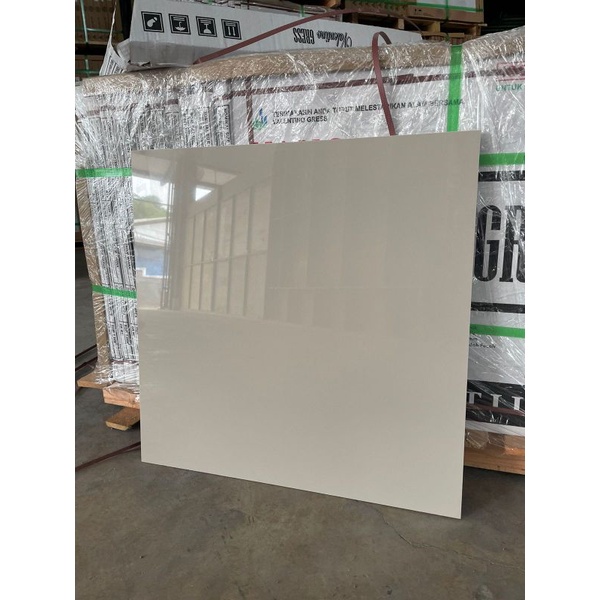 Jual Bazar Granit 60X60 Cream Polos Glossy KW1 Valentino Gress Blanco ...