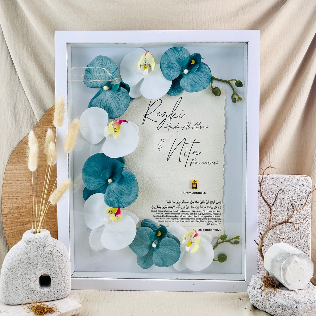 Jual MAHAR ANGGREK CUSTOM 12R 30X40 CM HADIAH KADO UNIK UNTUK BESTIE ...