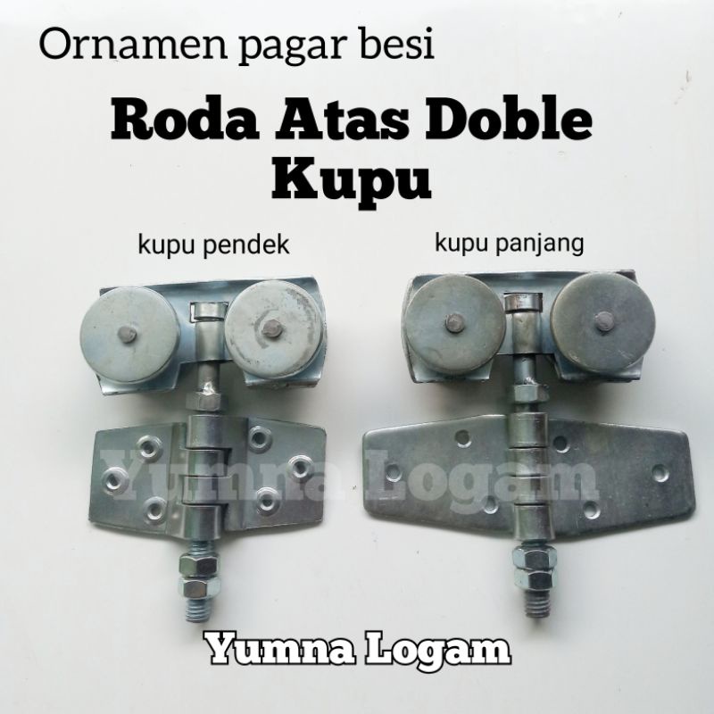 Jual Roda atas doble dobel kupu roda gantung rel atas pintu sliding ...