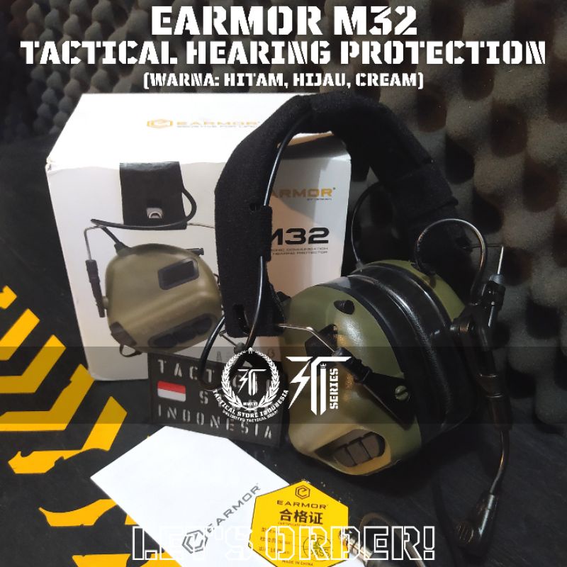 Jual ORIGINAL 100% Earmor M32 MOD 3 Tactical Hearing Protection ...