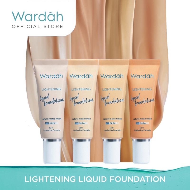Jual Wardah Lightening Liquid Foundation 25ml | Shopee Indonesia