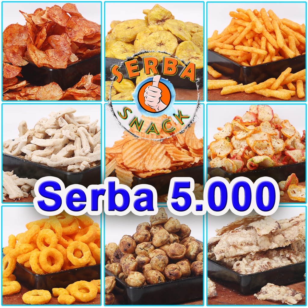 Jual snack kiloan makanan ringan Serba 5000 cemilan kiloan 5ribu ...
