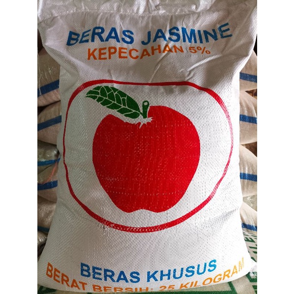 Jual Beras Jasmine Vietnam Pulen Import Premium Cap Apel Kemasan 25 Kg ...