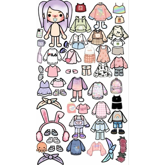 Jual MAINAN KERTAS TOCA BOCA BP BPAN PAPER DOLL VIRAL MAINAN EDUKASI ...