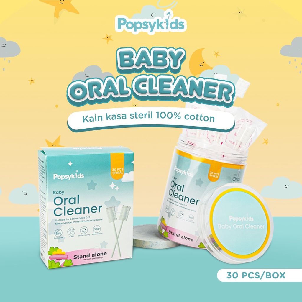 Jual Popsykids Baby Oral Cleaner – 100% Stik Kasa Steril Pembersih ...