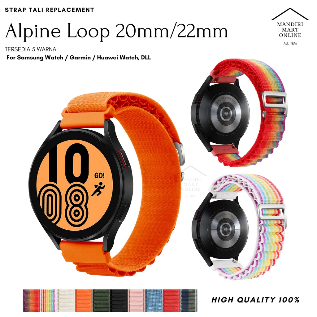 Jual Strap Samsung Watch Alpine Loop Nylon 22mm / 20mm Tali Pengganti ...