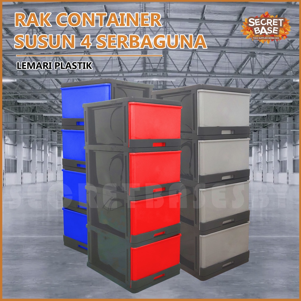 Jual LACI CONTAINER SUSUN 4 - Laci Plastik Susun / Lemari Pakaian ...