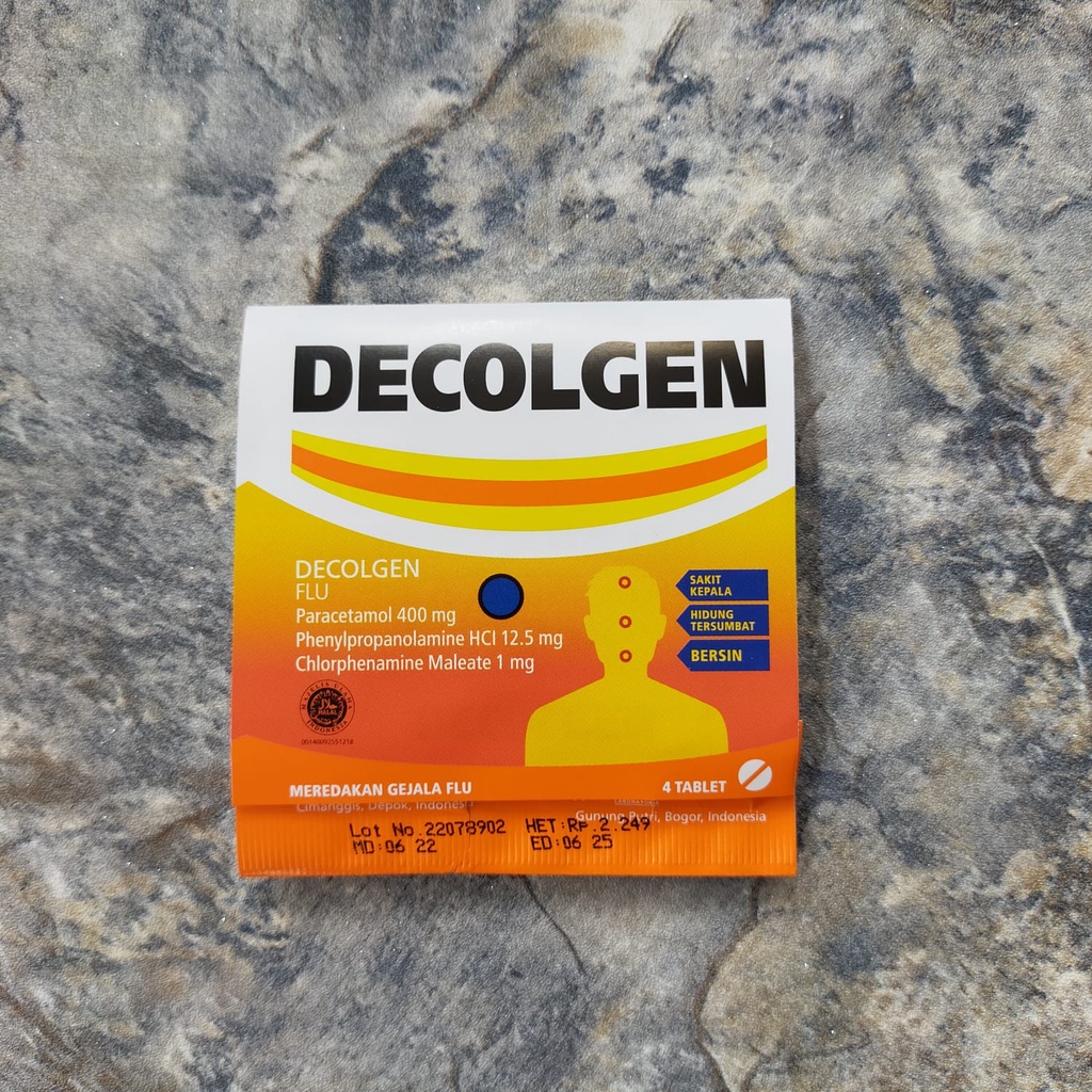 Jual Decolgen Flu 1 Strip isi 4 Tablet | Shopee Indonesia