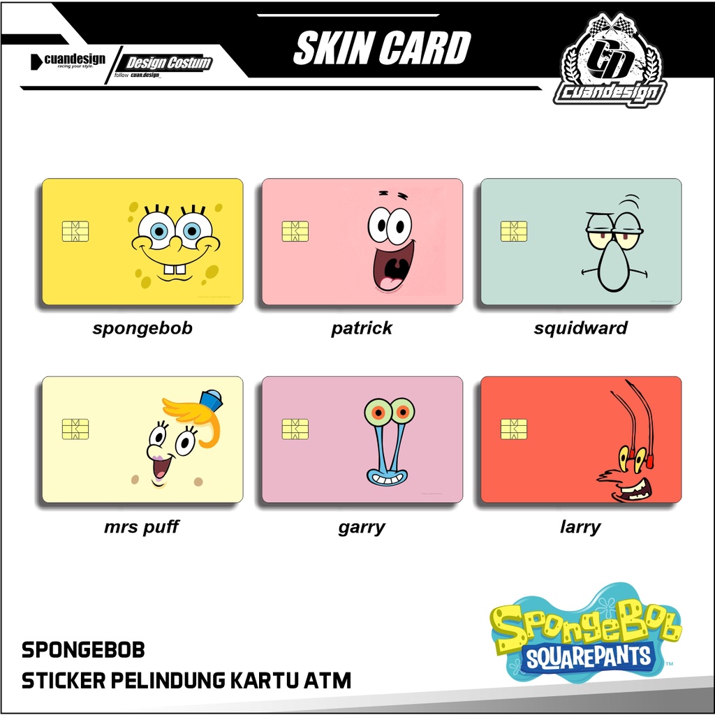 Jual STICKER BIKINI BOTTOM PELINDUNG KARTU SKIN CARD ATM SIM KTP E ...