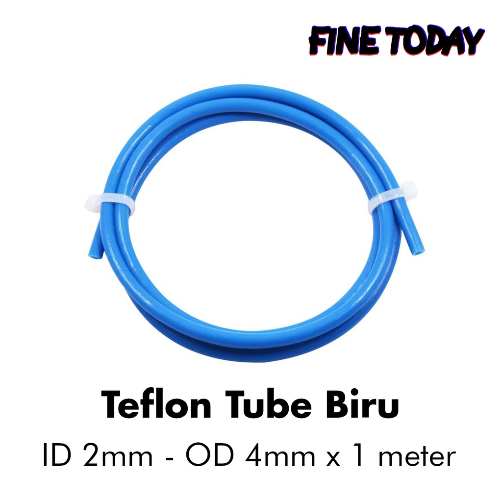 Jual BLUE PTFE Teflon Tube 100cm ID 2mm OD 4mm for 1.75mm Filament ...