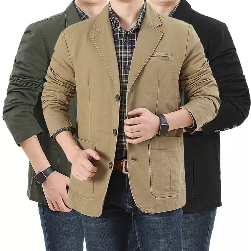 Jual Jaket Pria Blazer Casual Jaket Pria Musim Gugur/Semi Jaket Pria ...