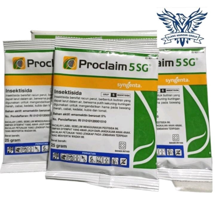 Jual Insektisida Proclaim 5 SG Isi 25gr Bahan Aktif Emamektin Benzoat 5 ...
