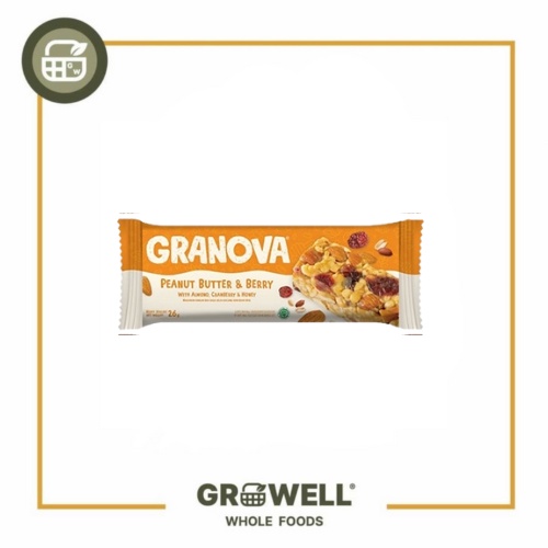 Jual GRANOVA BARS PEANUT BUTTER & BERRY 26GR | Shopee Indonesia