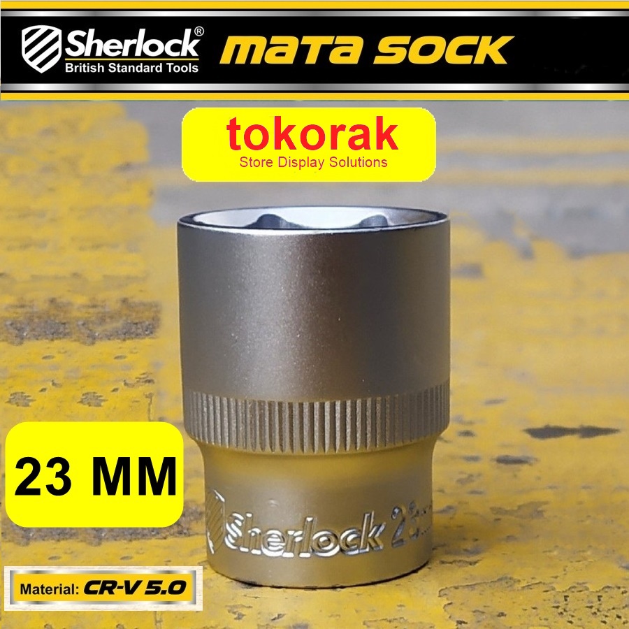 Jual MATA KUNCI SOK 23 MM 1/2 INCH 6 PT SHERLOCK - MATA SHOCK | Shopee ...