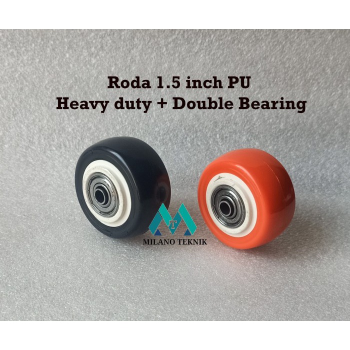 Jual Roda Roda Pu 2 Inch +Bearing Wheel Only - Wo Polyurethane | Shopee ...