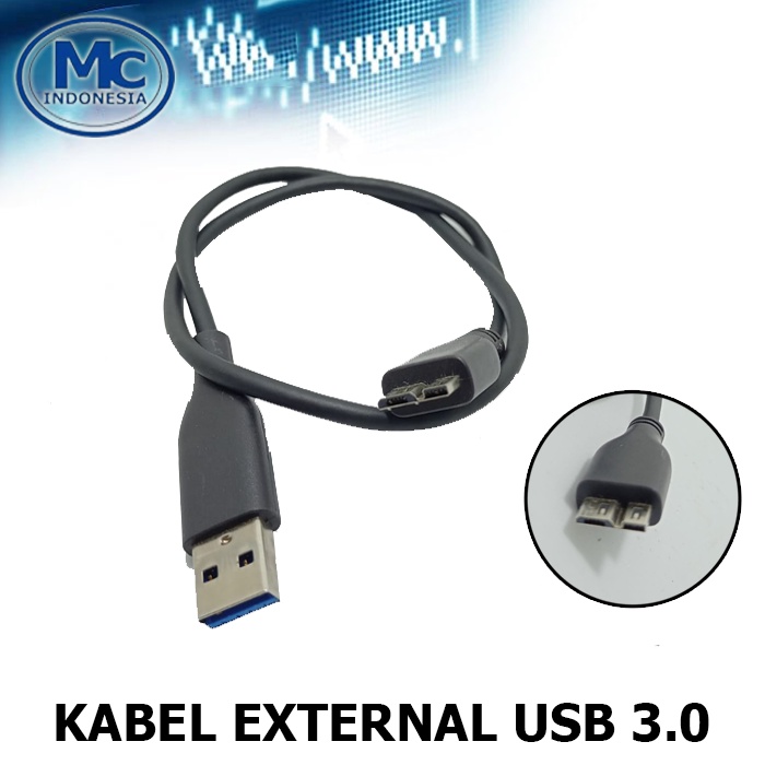 Jual Kabel USB 3.0 HDD EXTERNAL / KABEL HDD EXTERNAL MICRO B | Shopee ...