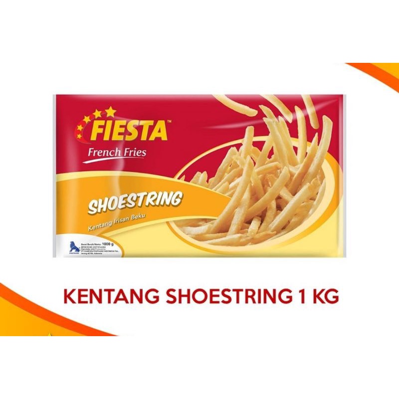 Jual Fiesta Kentang Goreng Beku Shoestring 1kg French Fries Shoestring | Shopee Indonesia