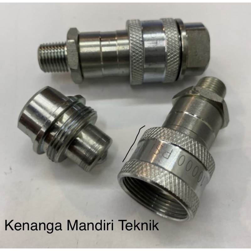 Jual Coupler Hydraulic / Quick coupler Hidrolik 700 Bar 1/4” Male X ...