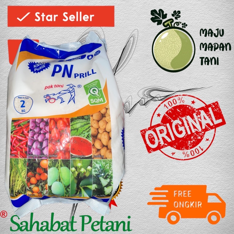 Jual PUPUK KNO3 PUTIH 100% ORIGINAL CAP PAK TANI KEMASAN 2 Kg | Shopee Indonesia