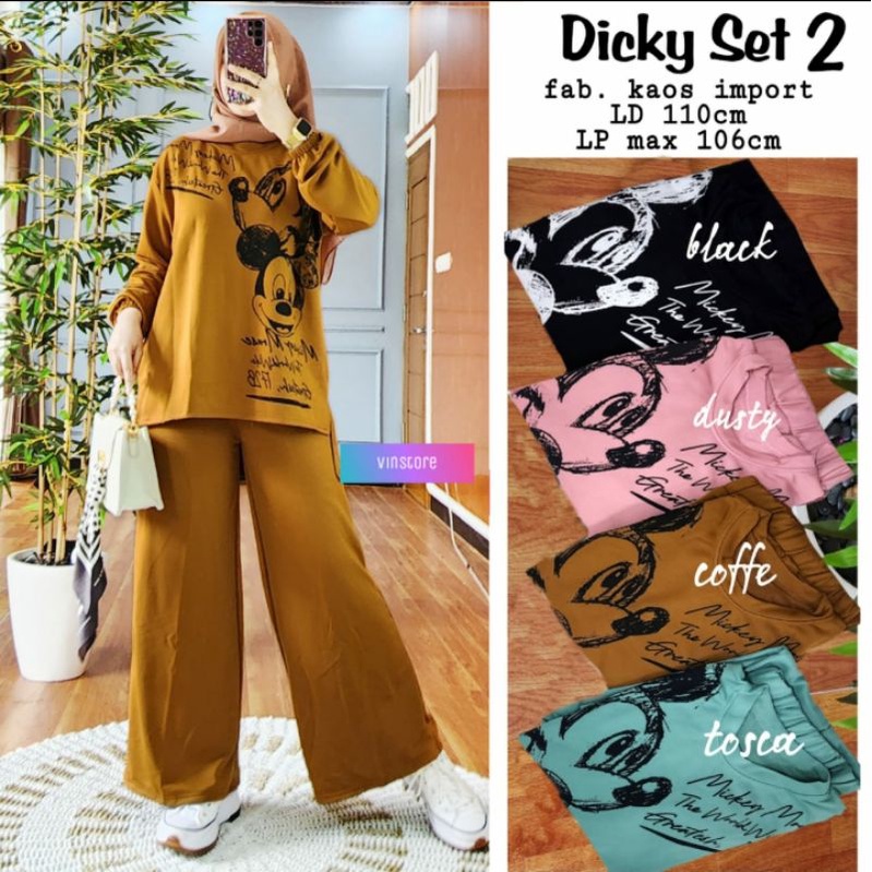 Jual Dicky Set By Vinstore / Yuka set / Naraya jumbo set / Venya grey ...
