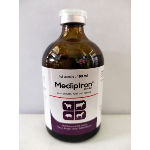 Jual MEDIPIRON 100ml/ ATASI DEMAM DAN NYERI PADA HEWAN/ MEDIION ...