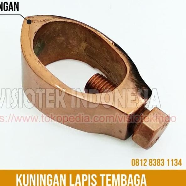 Jual Klem Cincin 1 inch Oval / Grounding Clamp / Klem Kabel / Cable ...