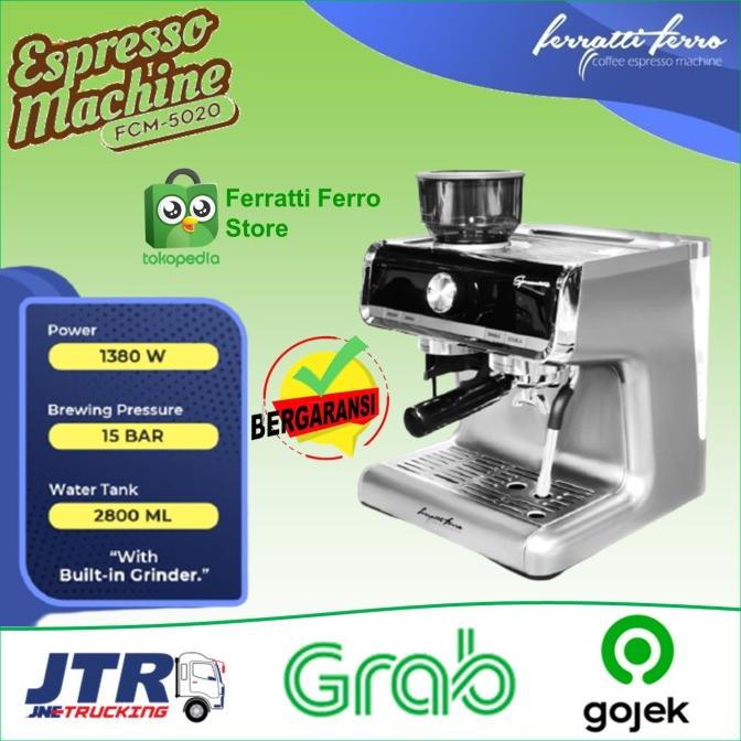Jual Mesin Pembuat Kopi Espresso Maker Ferrati Ferro FCM5020 FCM 5020 | Shopee Indonesia