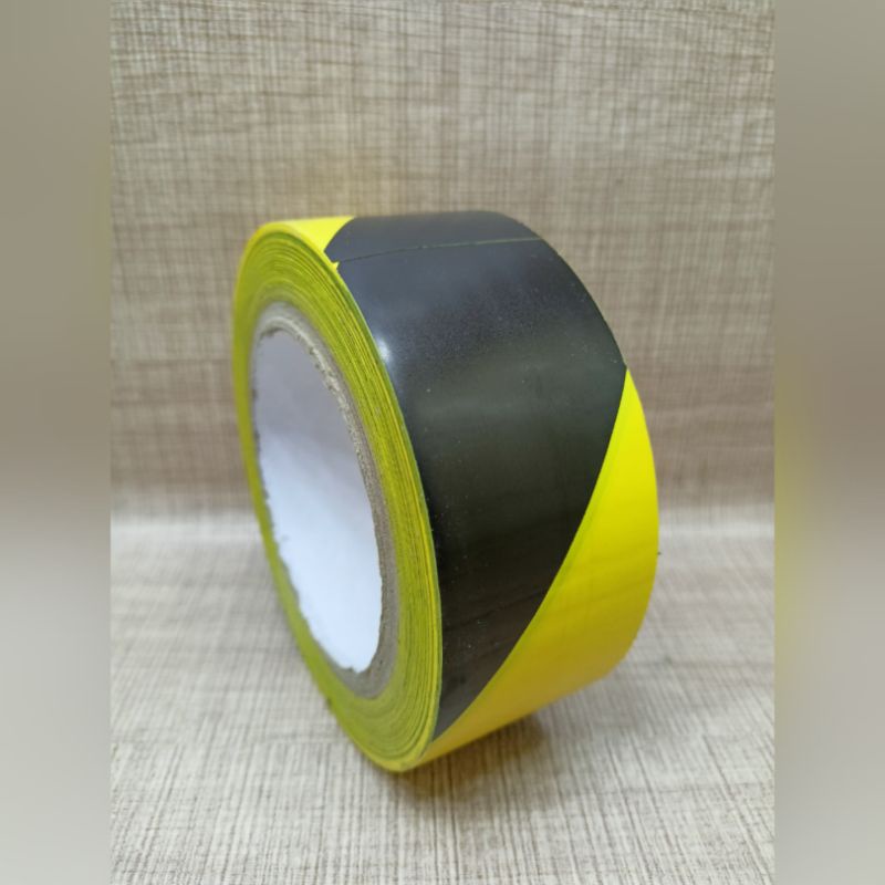 Jual Lakban Isolasi Warning Tape Police Line 45mm x 33m Kuning Hitam Tebal | Shopee Indonesia