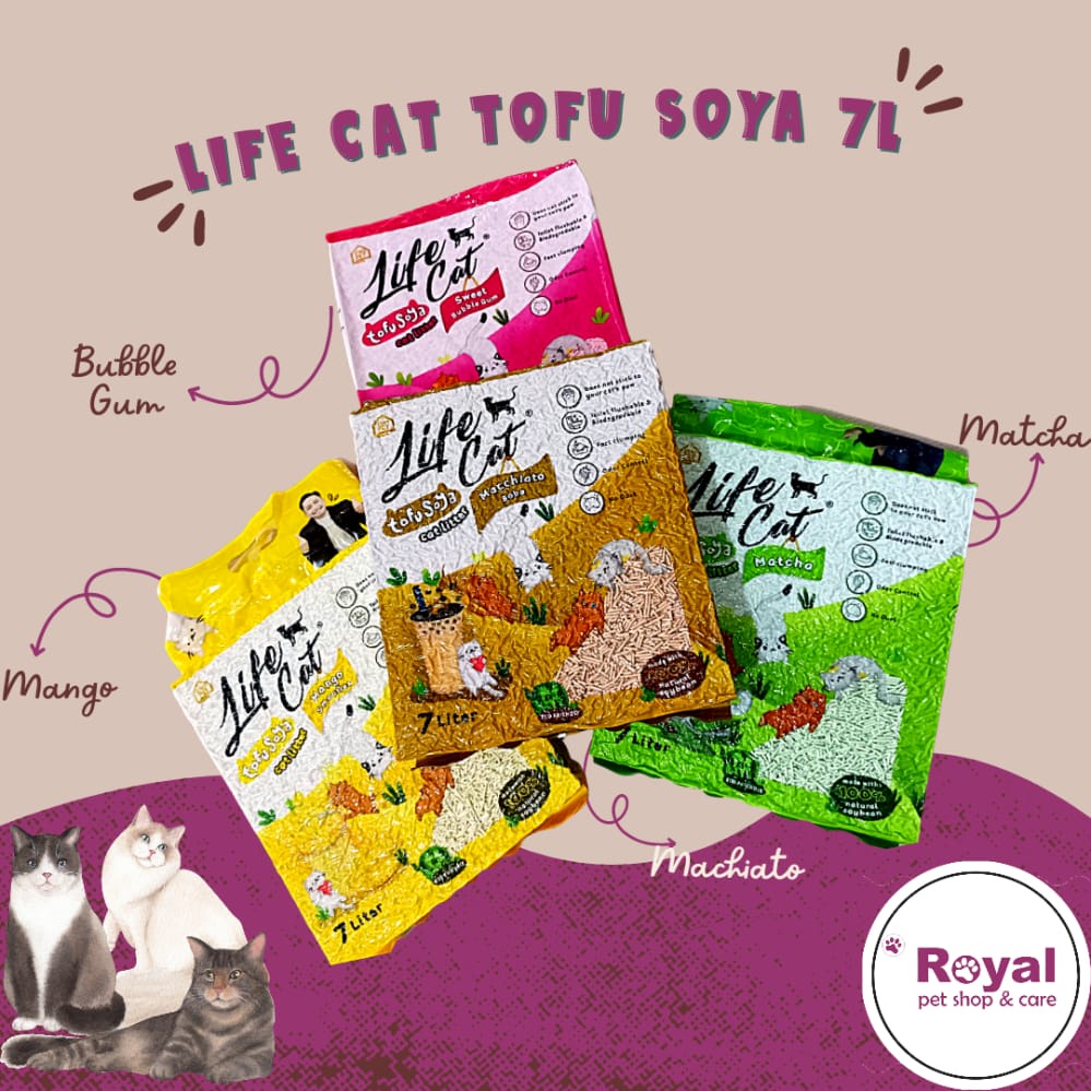 Jual Pasir Kucing-Life Cat Tofu Soya 7 liter | Shopee Indonesia