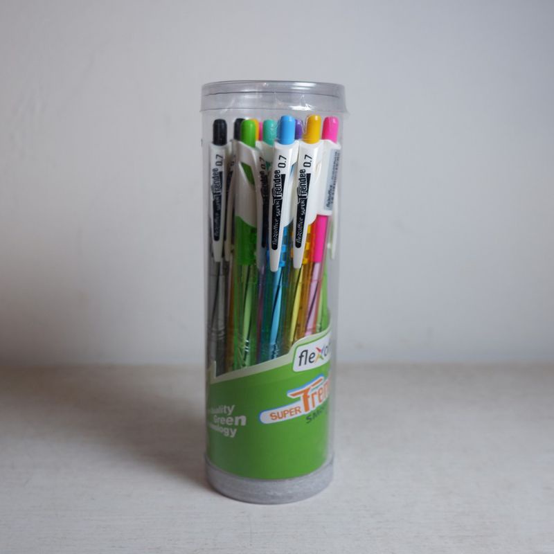 Jual [12 PCS] PULPEN FLEX OFFICE TRENDEE FO-GELB09 0.6 MM | Shopee ...