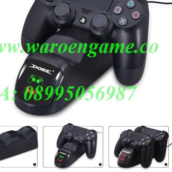 Jual DOBE LED Indicator Dual Charging Station Dock PS4 DS4 Controller ...