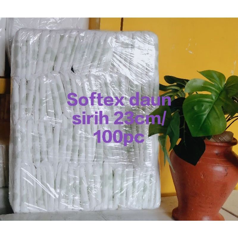 Jual softex daun sirih 23cm isi 50 dan 100pcs tipe sayap | Shopee Indonesia