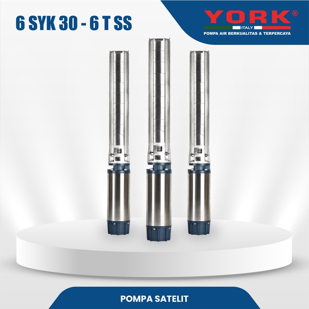 Jual York Pompa Satelit Atau Sumur Dalam Type 6 SYK 30 6T - 30 12T(SS) | Shopee Indonesia