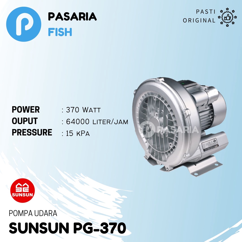 Jual SUNSUN PG370/PG 370 Pompa Udara/Oksigen/Aerator/Airator/Air Pump Kolam/Aquarium/Tambak ...